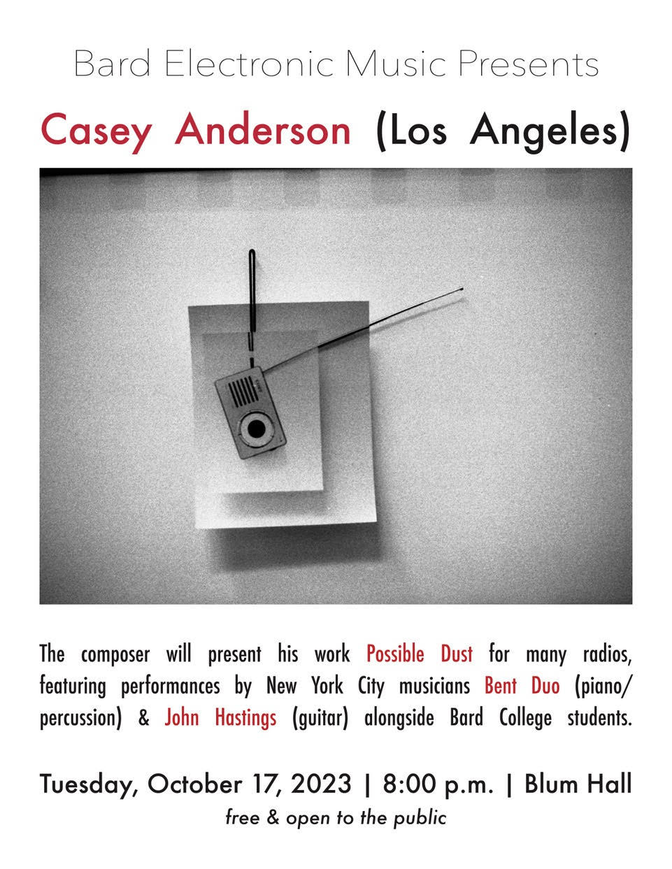 Electronic Music Visiting Artist Casey Anderson